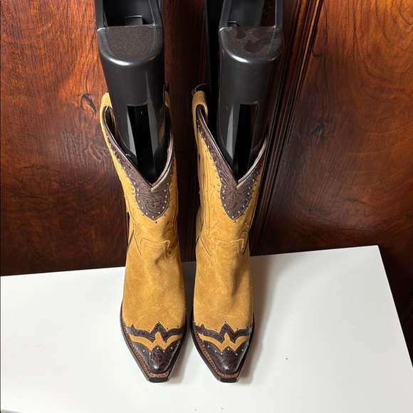 Justin Boots | Shoes | Reba By Justin Suede Cowgirl Boots | Poshmark